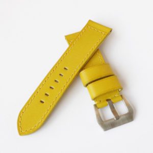 PAM watch strap, Panerai style, Yellow - Leoni straps