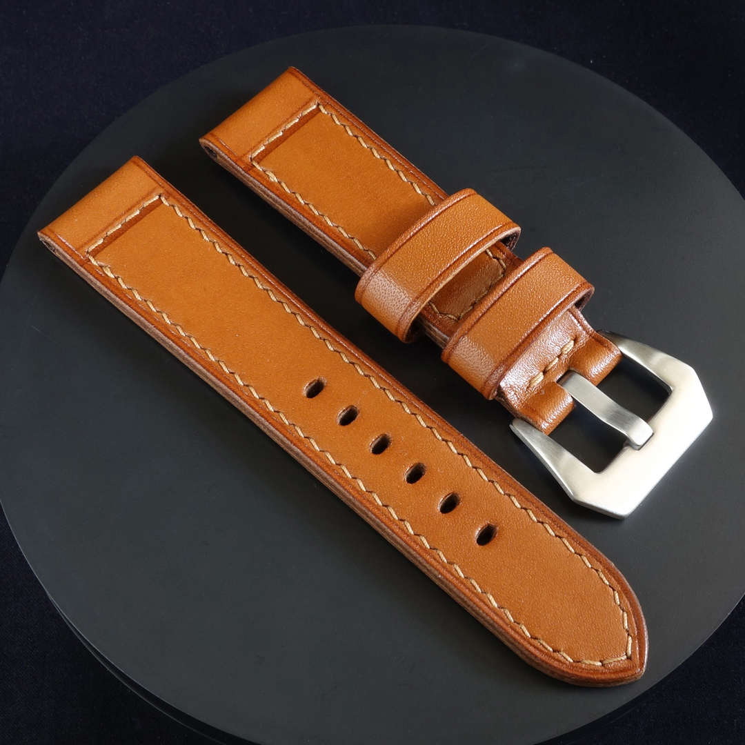 PAM watch strap, Panerai style, Tan - Leoni straps