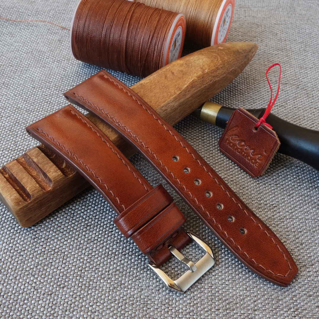 Watch Strap "dark amber" color - Leoni straps